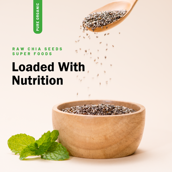 Pure Organic Organic Chia Seeds (Chiya Seeds) Indian Organic NPOP Cert